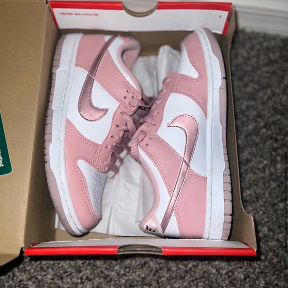 Nike | Shoes | Nike Dunk Low Pink Velvet Gs Kids Size 5 Equivalent To ...